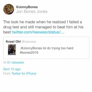 Jon Jones Mocks Cormier: I Failed For Coke & Still Beat You!