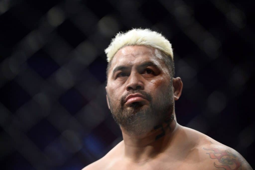 Mark Hunt Throws Punch At Boxing Opponent During Weigh-Ins