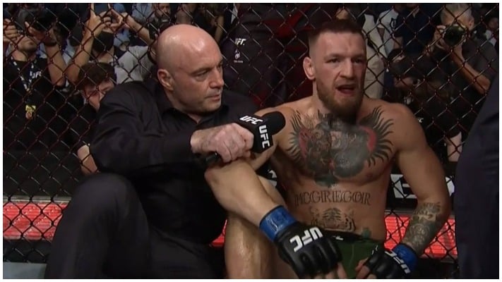 Joe Rogan Explains Why He Interviewed Conor McGregor At UFC 264 Joe Rogan Explains Why He Interviewed Conor McGregor At UFC 264