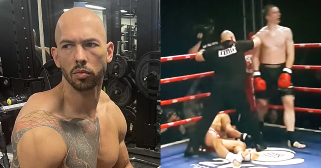 Watch: Former Kickboxer Andrew Tate Suffers His Sole KO Loss Via Brutal Flying Knee