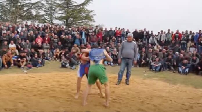 Georgian Wrestling - The Style Of Chidaoba
