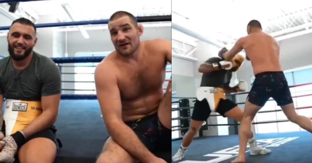 Video - UFC Middleweight Sean Strickland Spars Hard With Undefeated Pro ...