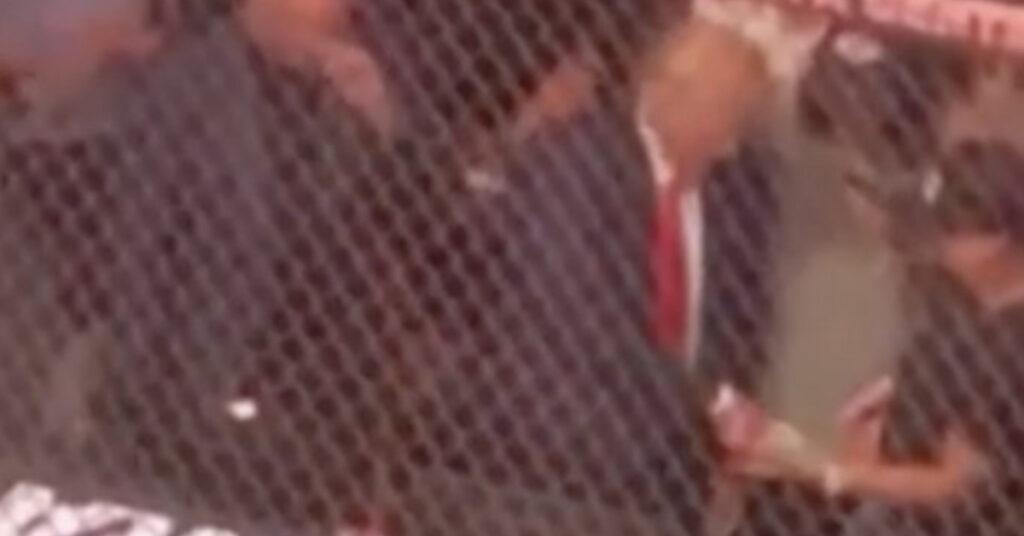 Video - Donald Trump Appears To Lose Wager To Kid Rock During UFC 287 ...