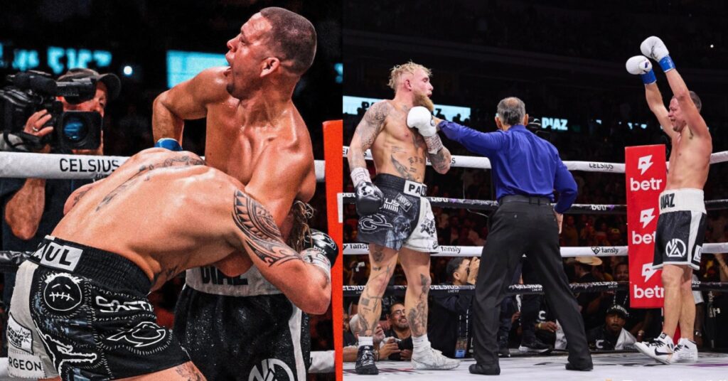 Jake Paul Vows To Drop Nate Diaz On His Head In MMA Rematch After Choke ...