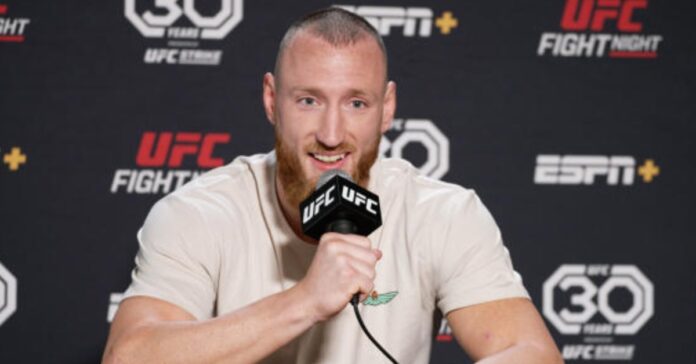 Proud Patriot Joe Pyfer Celebrates His Submission Victory At UFC Vegas ...