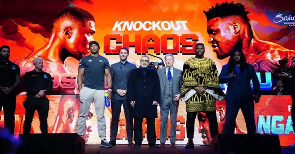 Anthony Joshua Vs. Francis Ngannou - Knockout Chaos: Fight Card ...