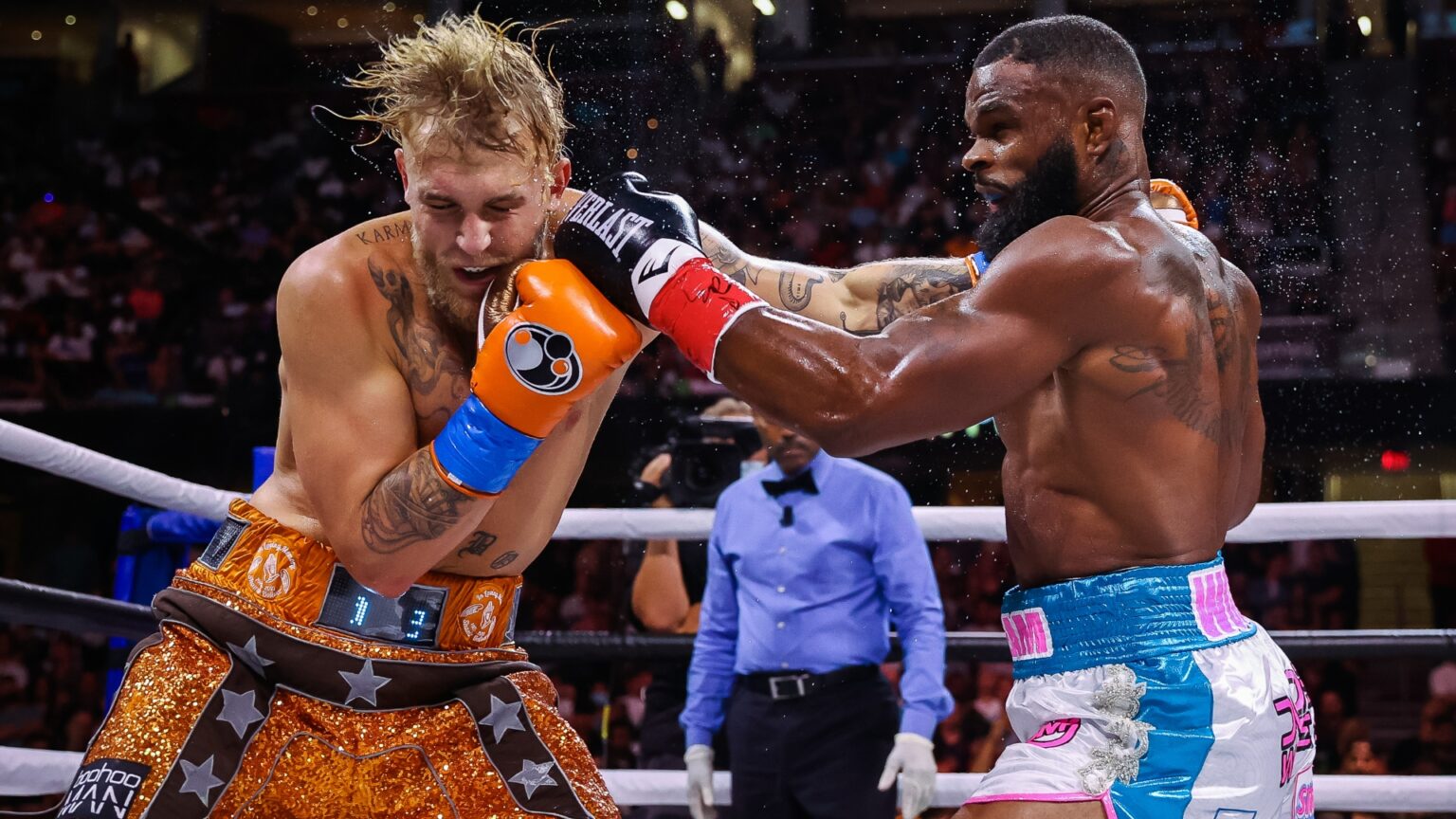 'Iron' Mike Tyson Stares Down Jake Paul With A Face Of Stone At Dallas ...
