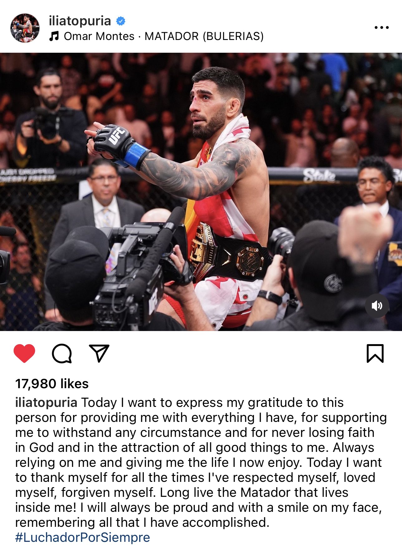 UFC Featherweight Champion Ilia Topuria Awkwardly Pays Tribute To ...