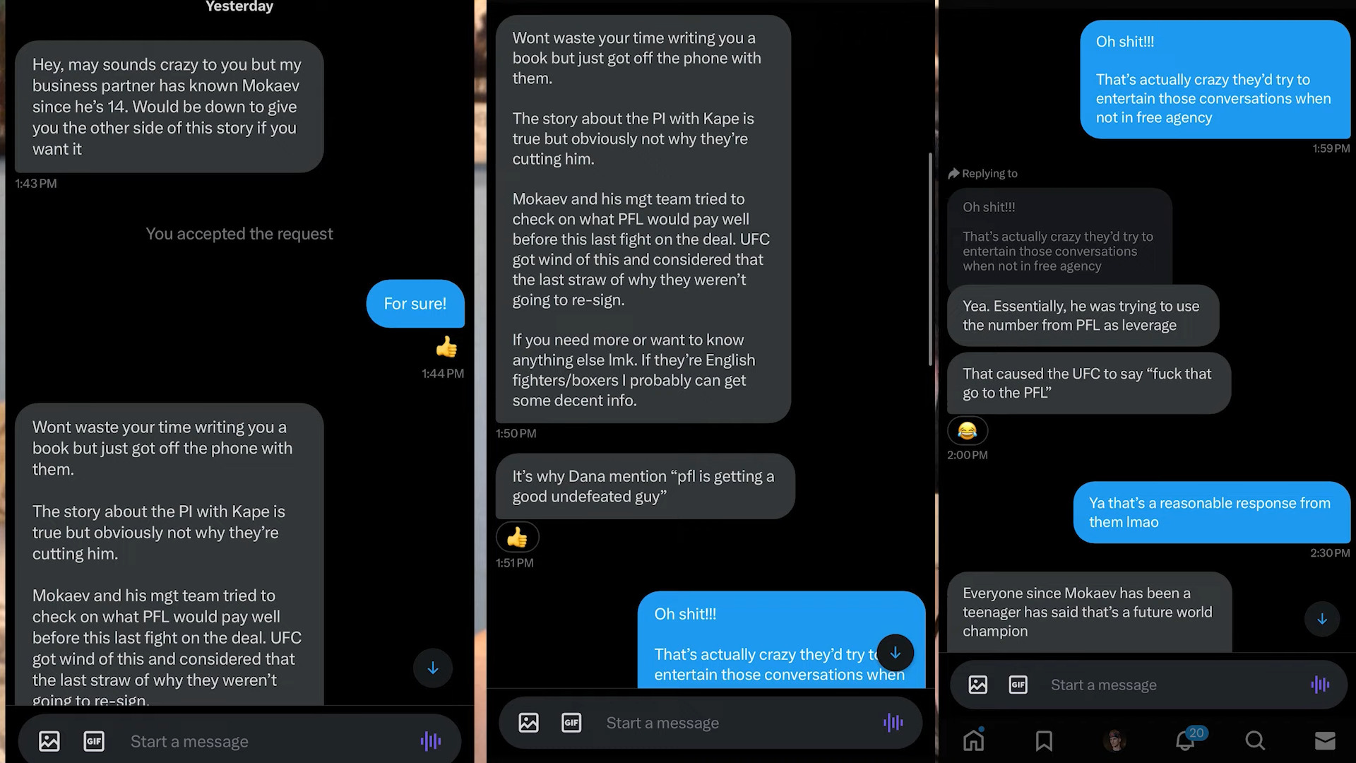 Muhammad Mokaev Dropped From UFC For Negotiating With The PFL