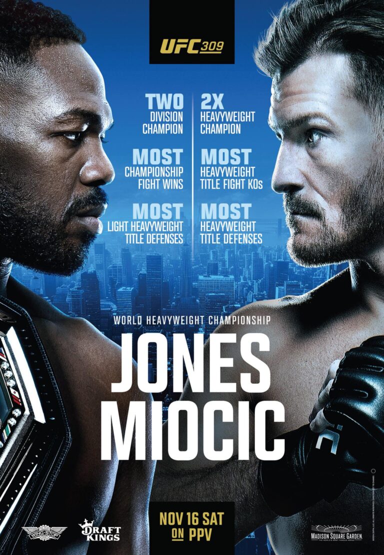 UFC 309: Jon Jones Vs. Stipe Miocic: - Fight Card, Betting Odds, Start Time