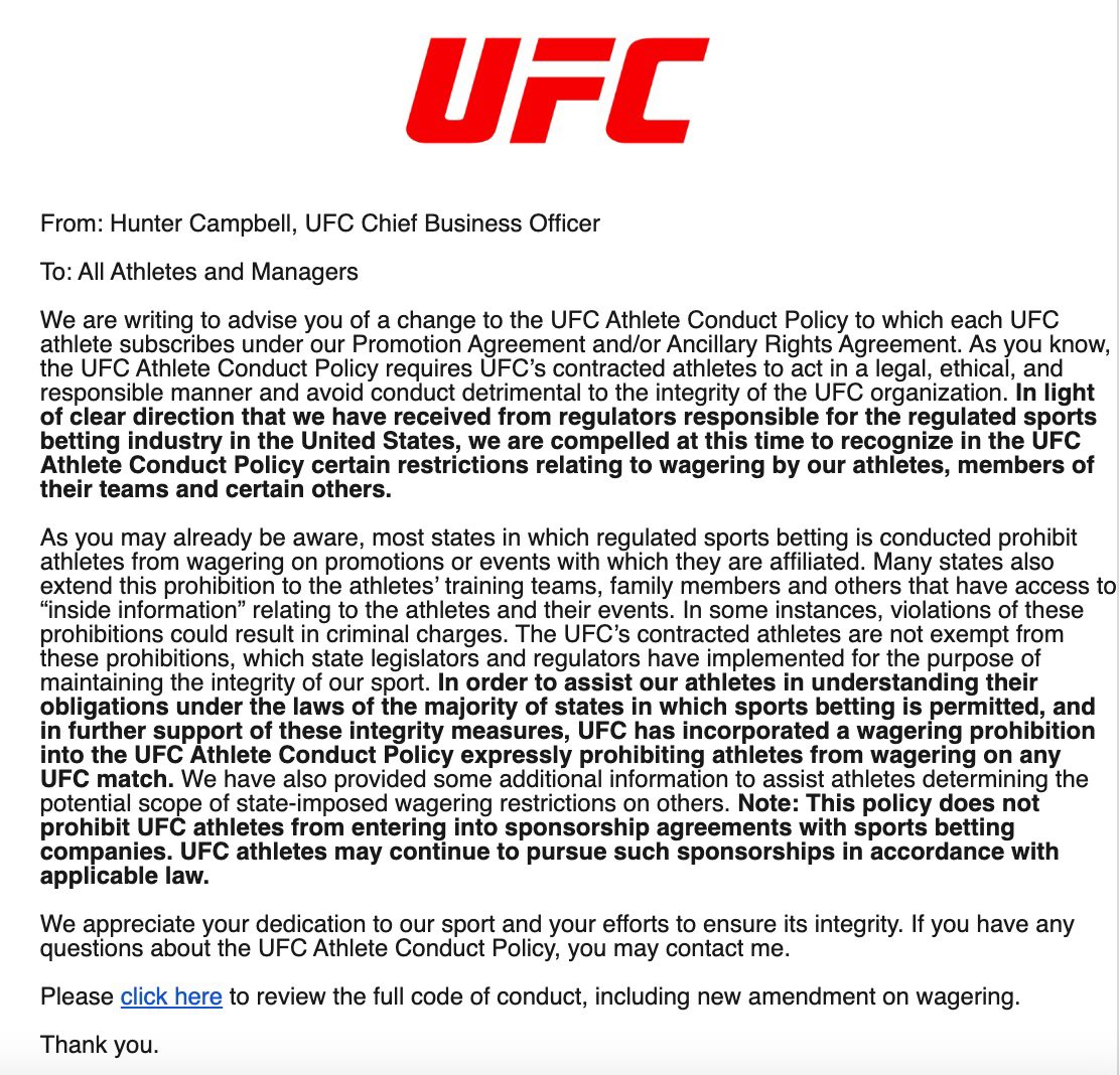 Did Conor McGregor Violate UFC Rules With Million Dollar Gamble?
