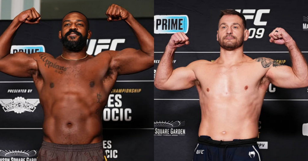 Official - Jon Jones, Stipe Miocic Successfully Hit Scales For UFC 309 ...
