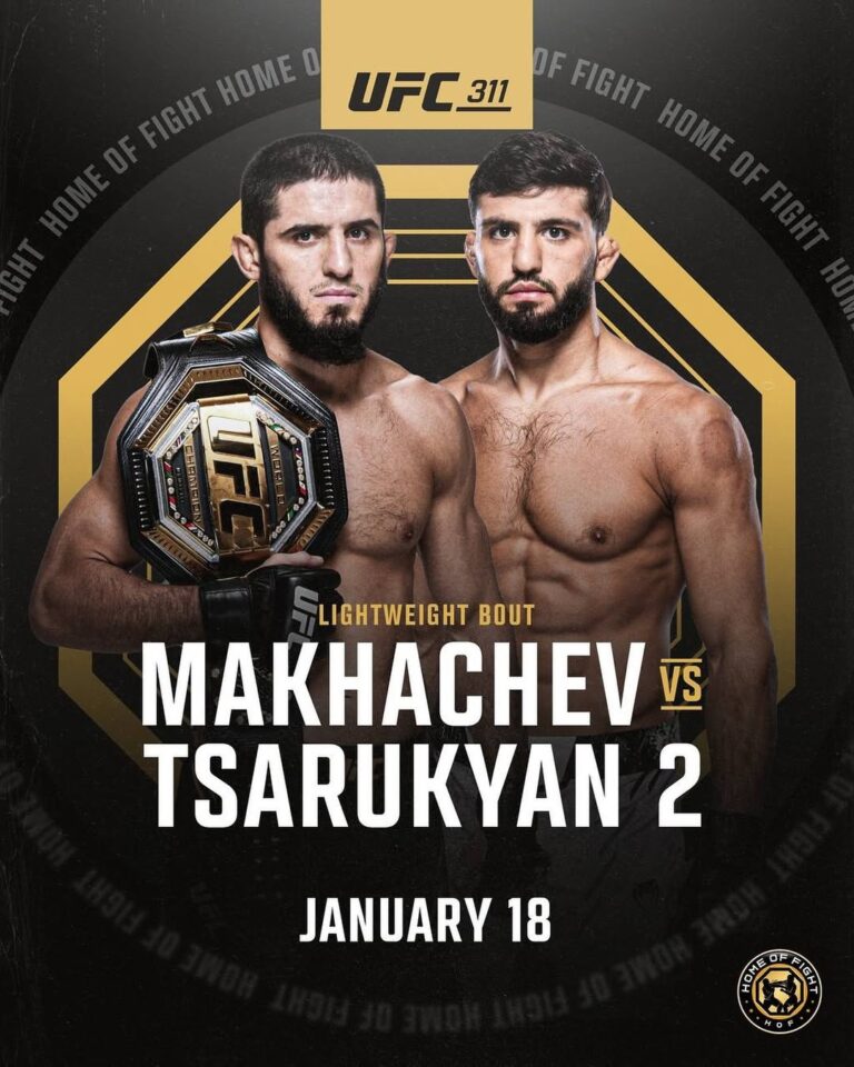 UFC 311: Islam Makhachev Vs. Arman Tsarukyan- Fight Card, Betting Odds ...