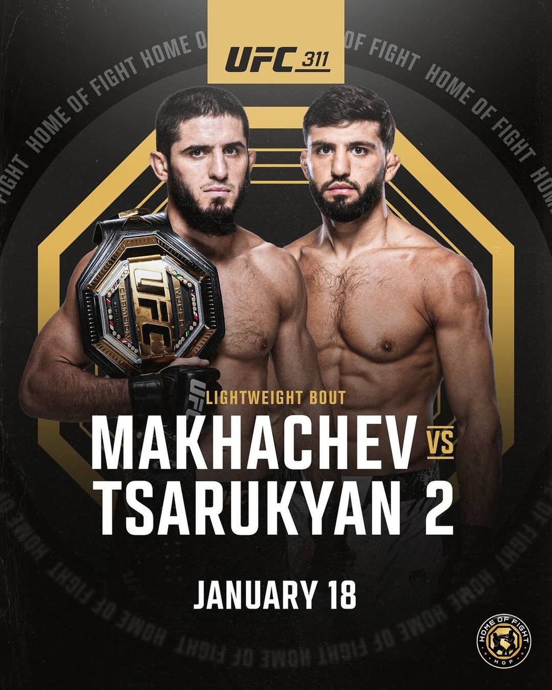 UFC 311: Islam Makhachev Vs. Arman Tsarukyan- Fight Card, Betting Odds ...