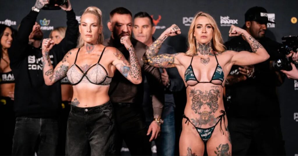 Video - BKFC Brawlers Taylor Starling And 'Rowdy' Bec Rawlings Leave Little To The Imagination