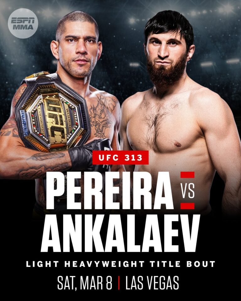 UFC 313: Alex Pereira Vs. Magomed Ankalaev: – Fight Card, Betting Odds ...