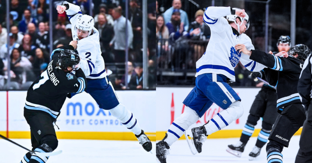 Watch: Flying Superman Punch Used In NHL Hockey Fight - The Punch Heard ...