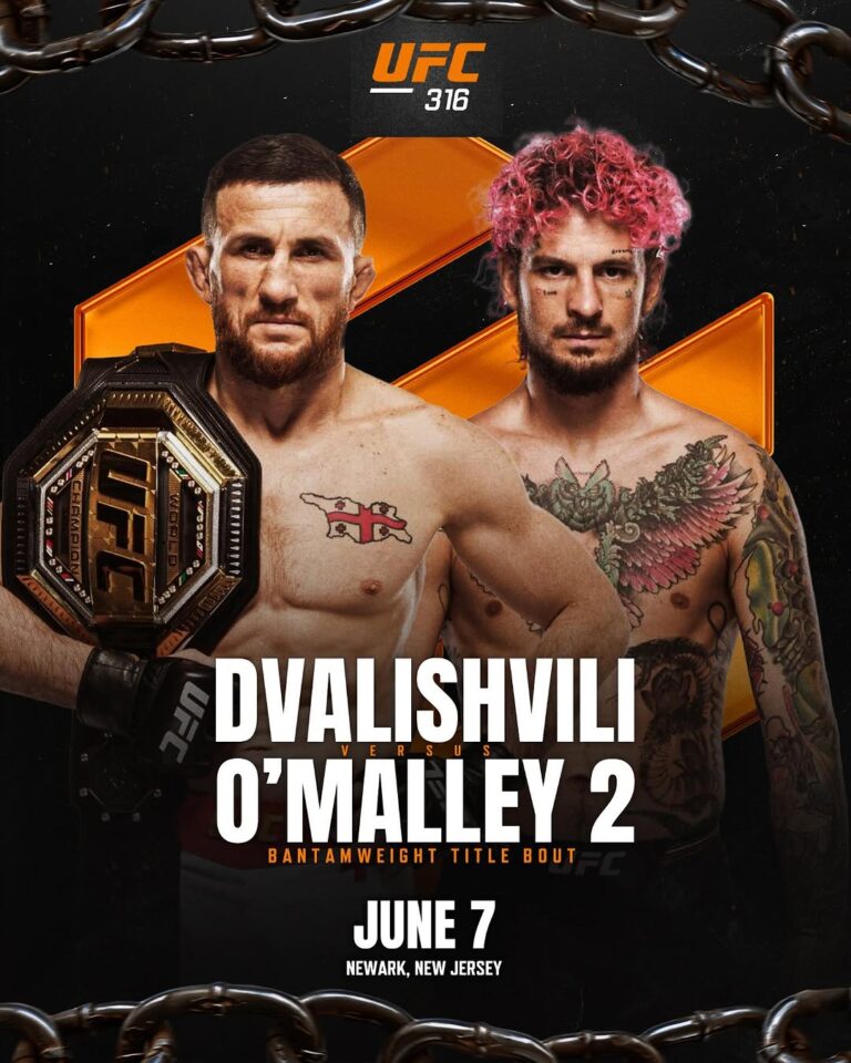 UFC 316: Merab Dvalishvili Vs. Sean O'Malley 2: – Fight Card, Betting ...