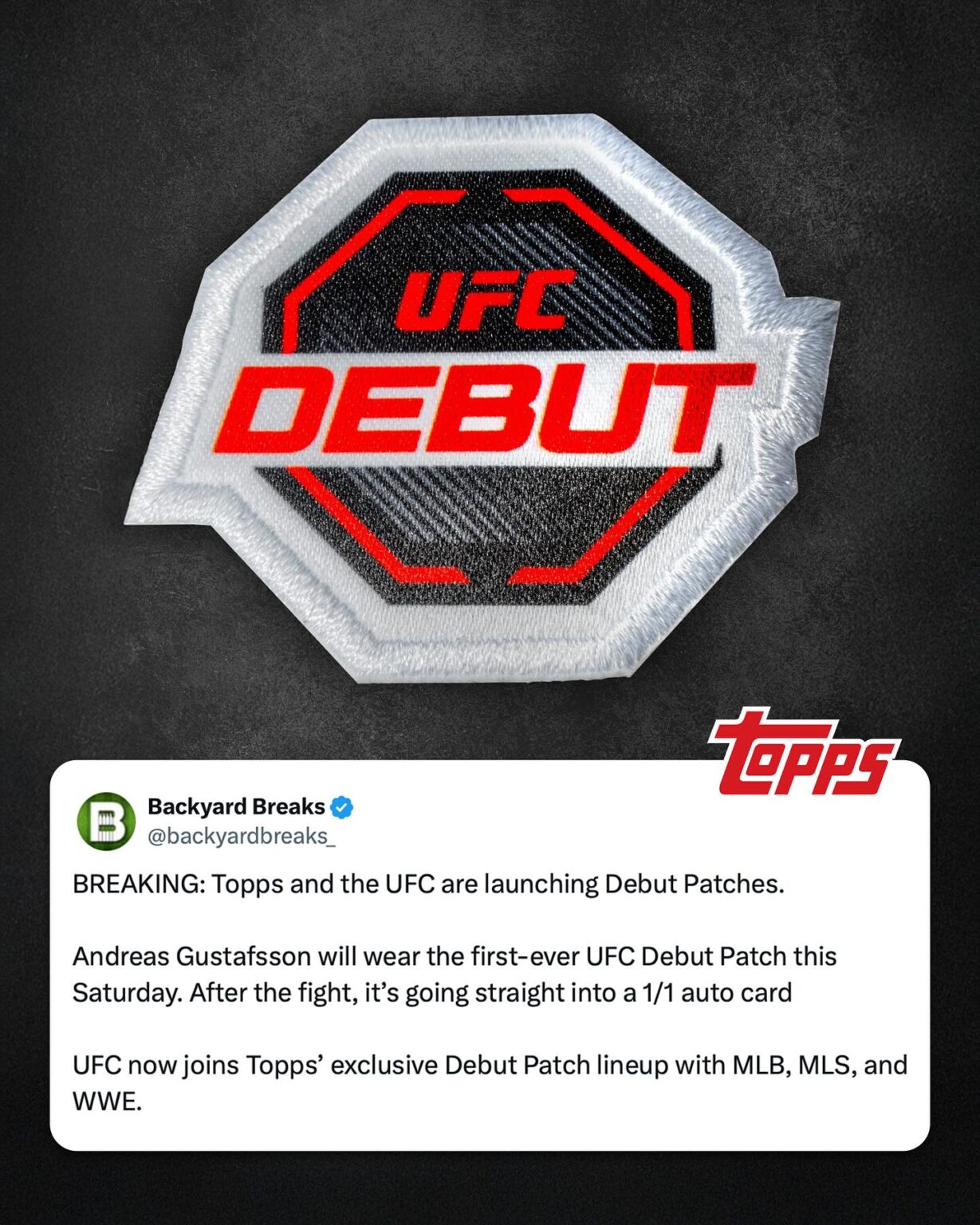 Topps UFC Debut Patch Program Officially Kicks Off At Blanchfield Vs ...
