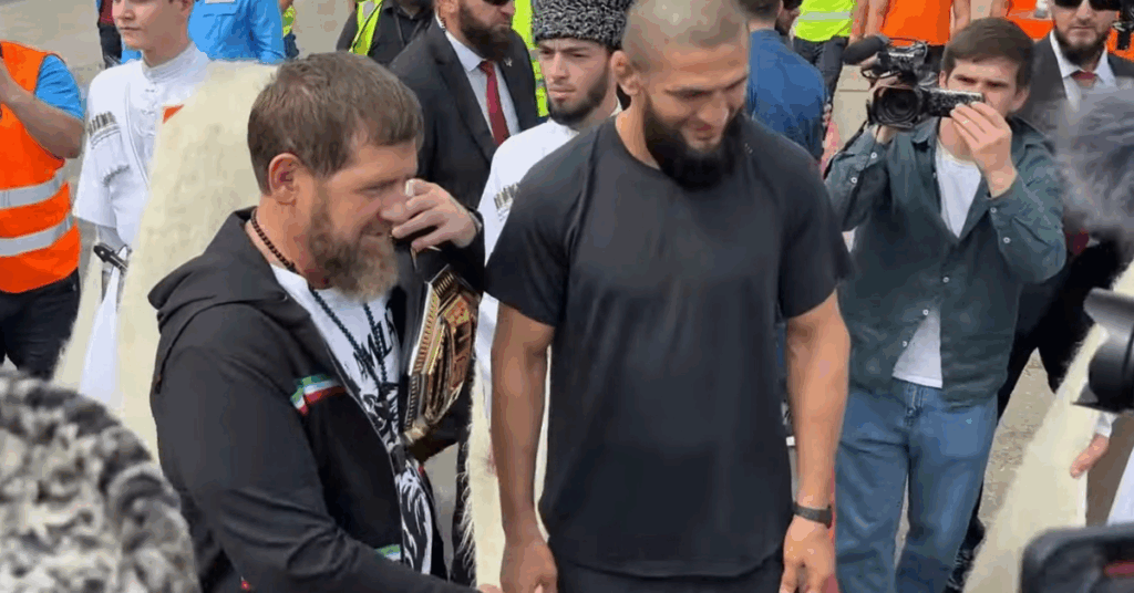Watch: Khamzat Chimaev Welcomed In Chechnya By Ramzan Kadyrov After UFC ...