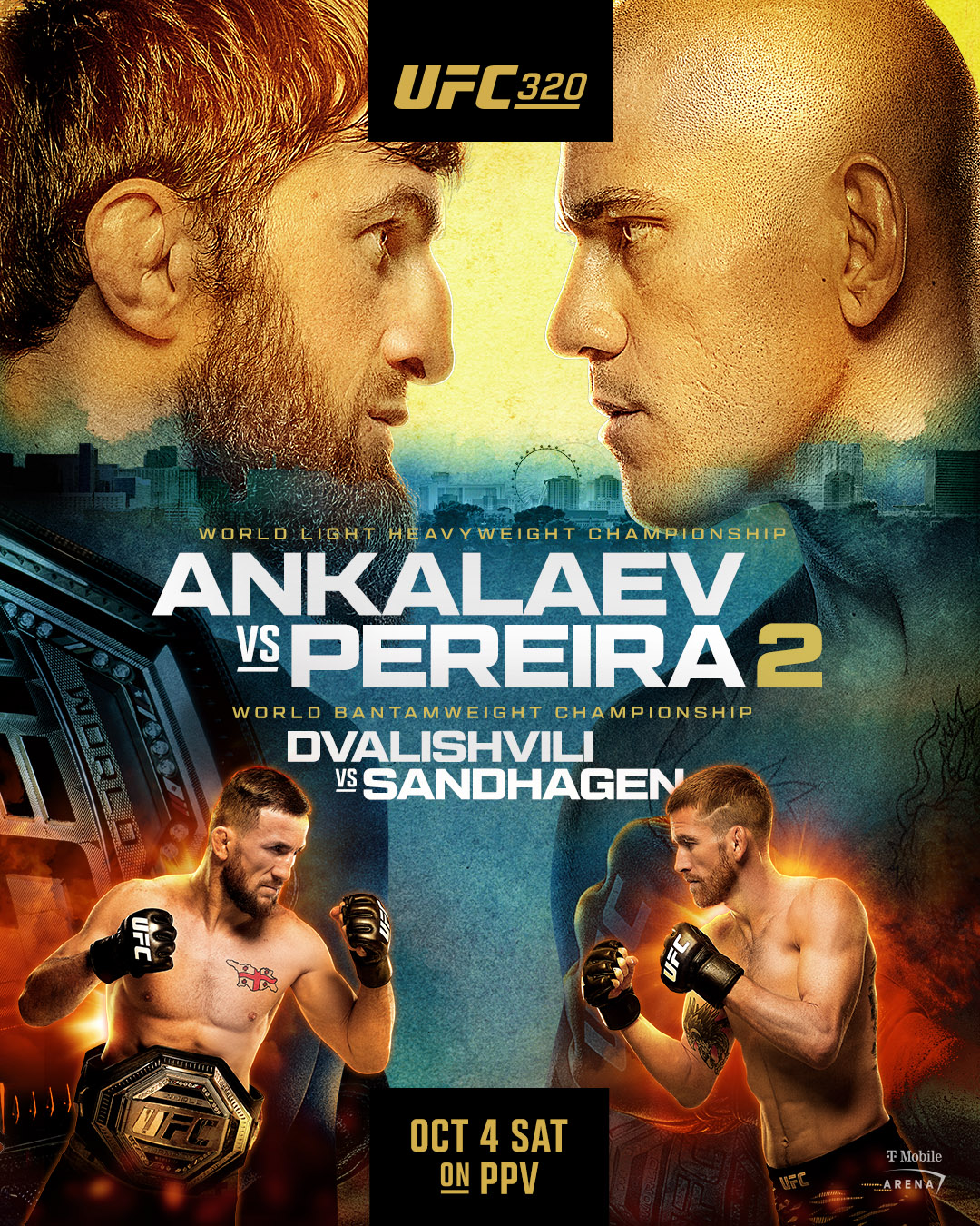UFC 320: Magomed Ankalaev Vs. Alex Pereira: – Fight Card, Betting Odds ...