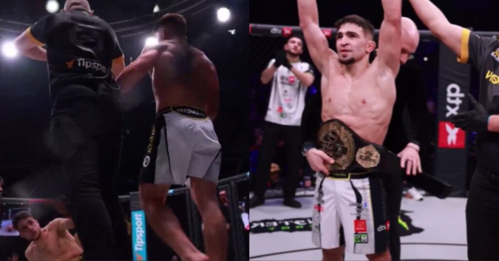 Mochamed Machaev Clinches Featherweight Title With Stunning KO ...