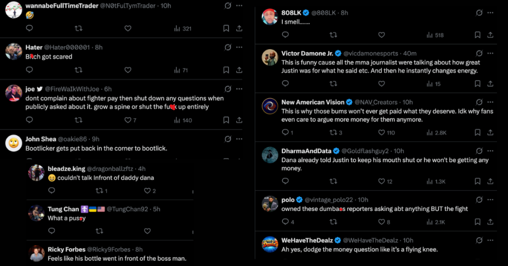 "Dana Shut That Sh*t DOWN": Fans React As Justin Gaethje Refuses To ...