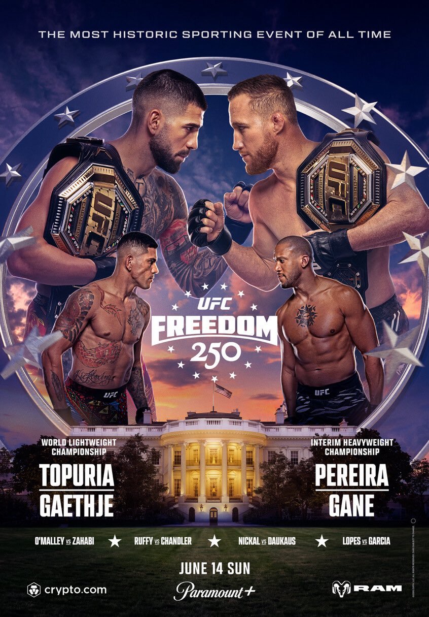 UFC Freedom 250 Levels Up With Big White House Event Updates